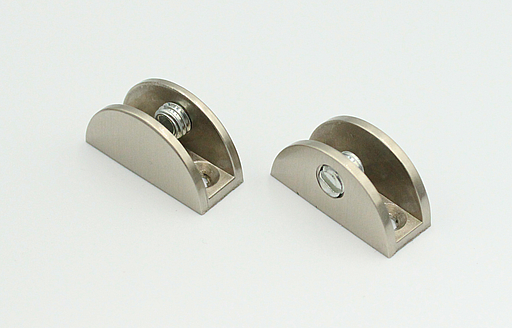 Hyldeholder t/5-8 mm glashylde, børstet stål (sæt)