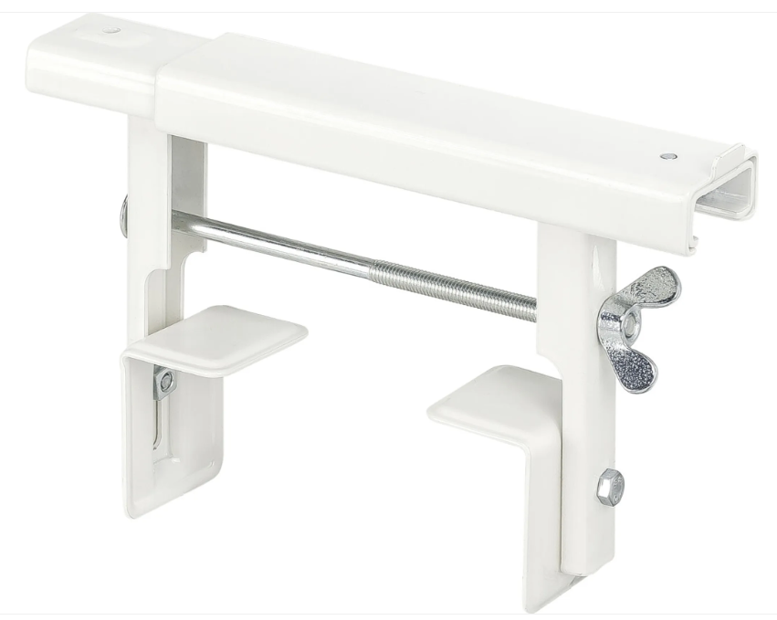 Radiatorbeslag 190 mm til dobbeltpladet radiator, hvid metal