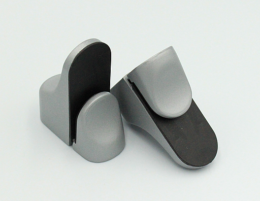 Hyldeholder til 5-16 mm hylde, gråmalet metal (sæt)